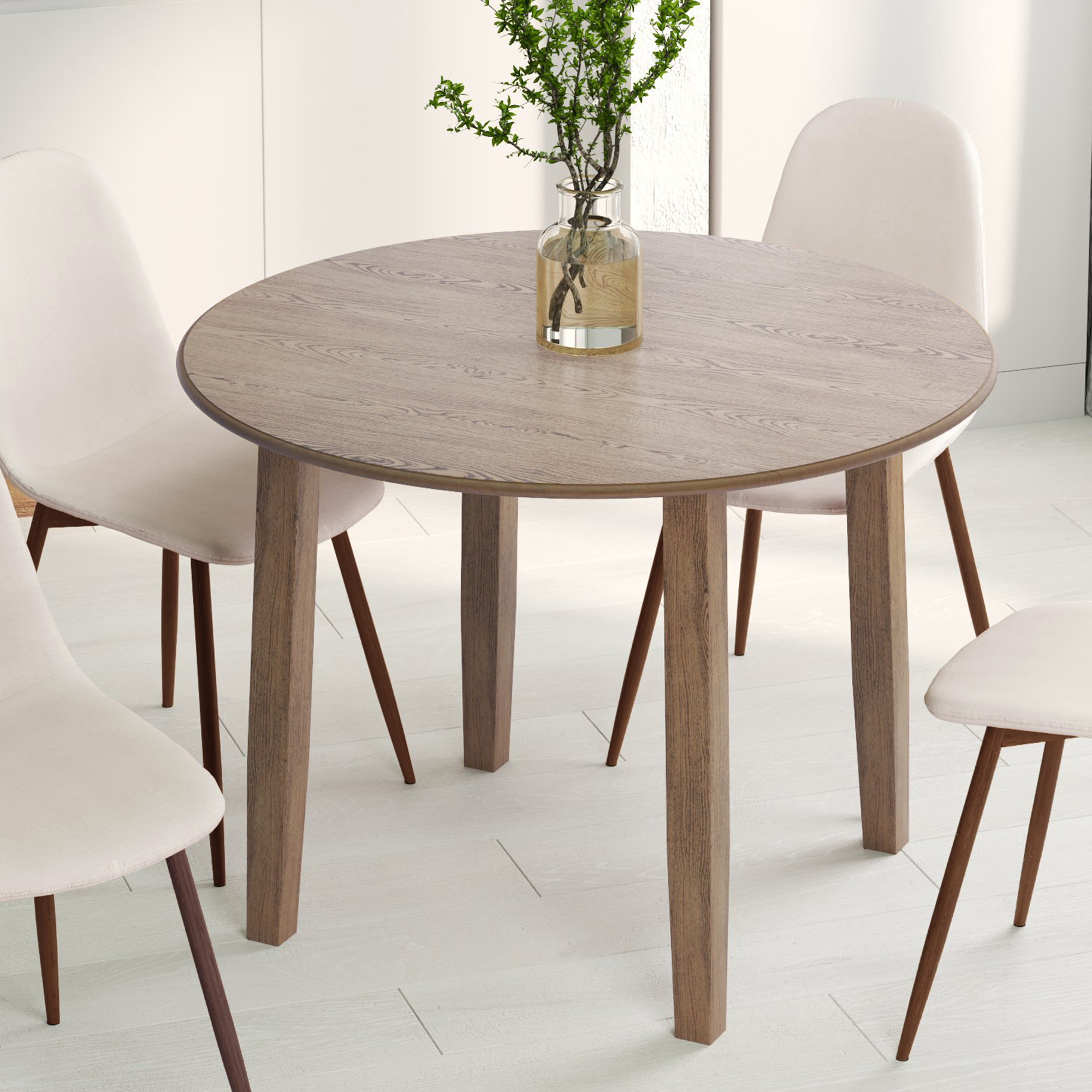 Conrad Round Dining Table in Walnut