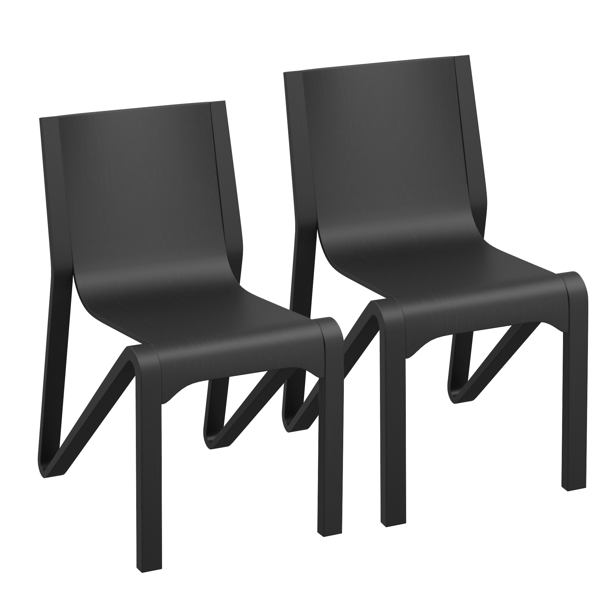Soren Dining Chair, Set of 2 in Black